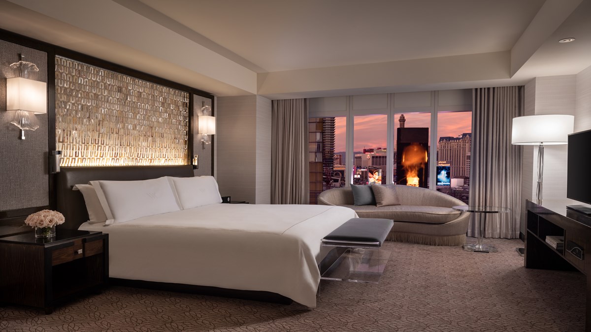 Junior Suite One King Bed | Waldorf Astoria Las Vegas | Inspirato